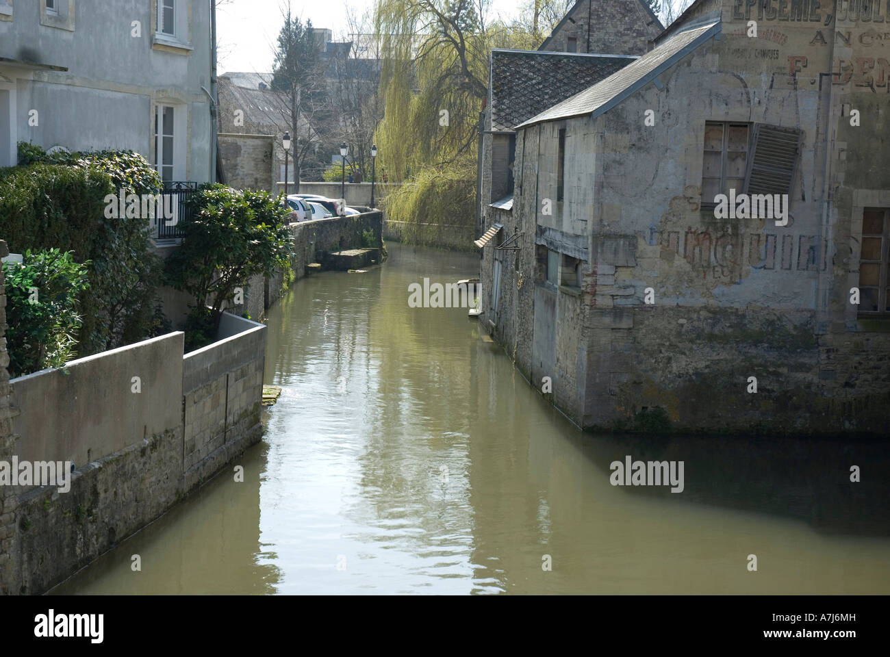 River Aure Bayeux Normandy High Resolution Stock Photography and Images ...
