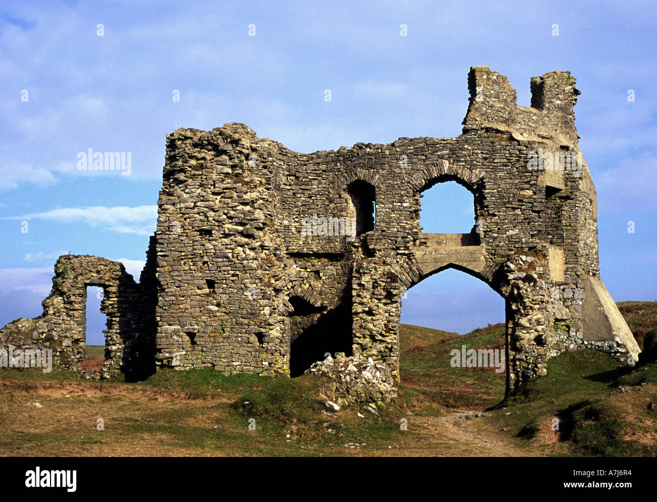 Pennard Castle, Gower, Wales Stock Photo - Alamy