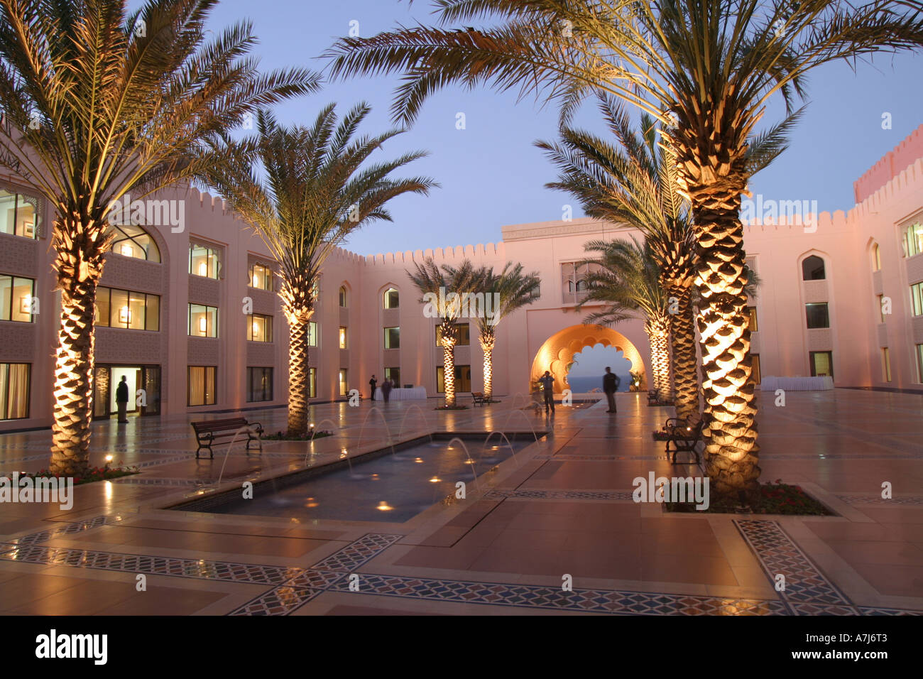 Courtyard at Al Husn,Shangri La's, Barr Al Jissah Resort, Muscat Oman ...