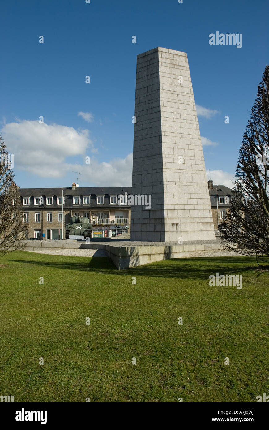 The Patton Memorial in Avranches, Normandy, France Stock Photo - Alamy