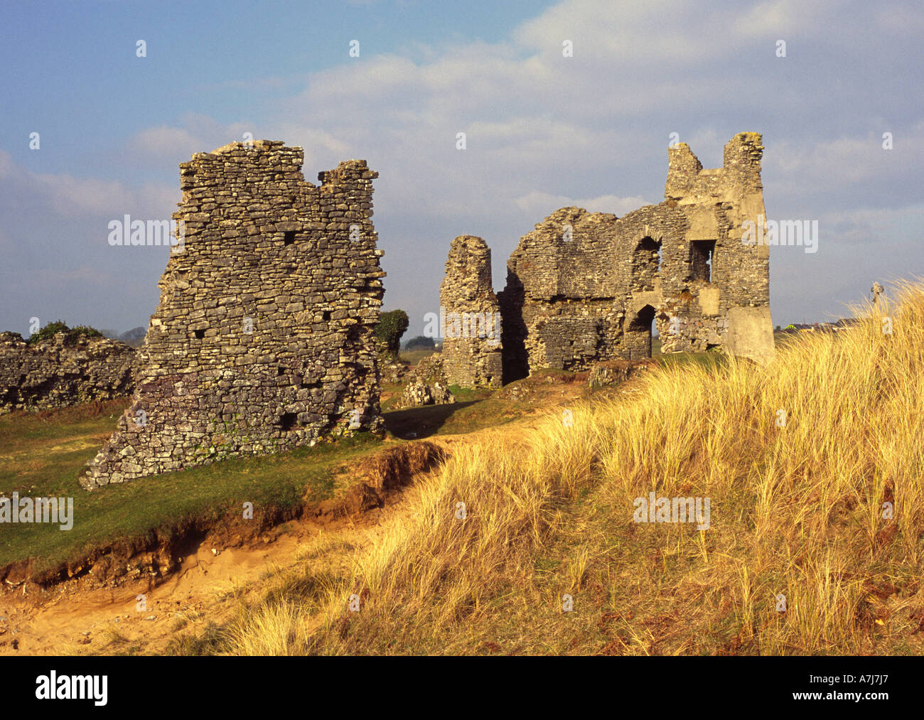 Pennard Castle, Gower, Wales Stock Photo - Alamy