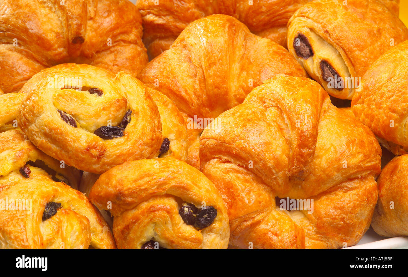 A selection of breakfast pastries Stock Photo - Alamy