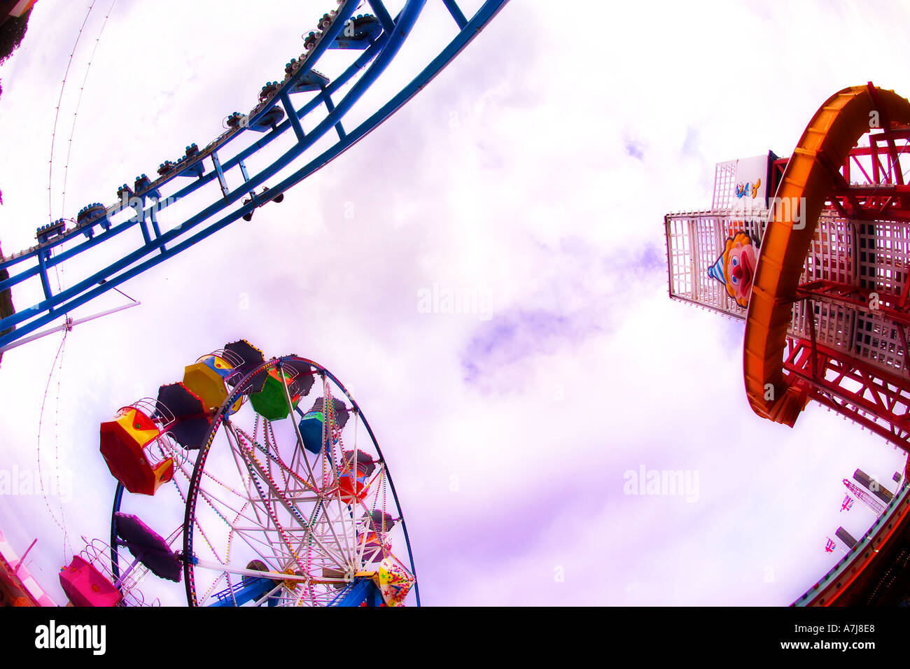 Fairground ride big dipper hi-res stock photography and images - Alamy