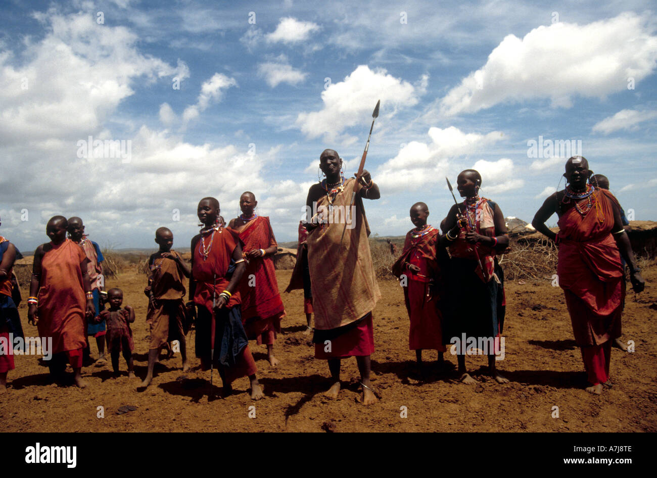 Masai Tribesmen, Kenya Stock Photo - Alamy