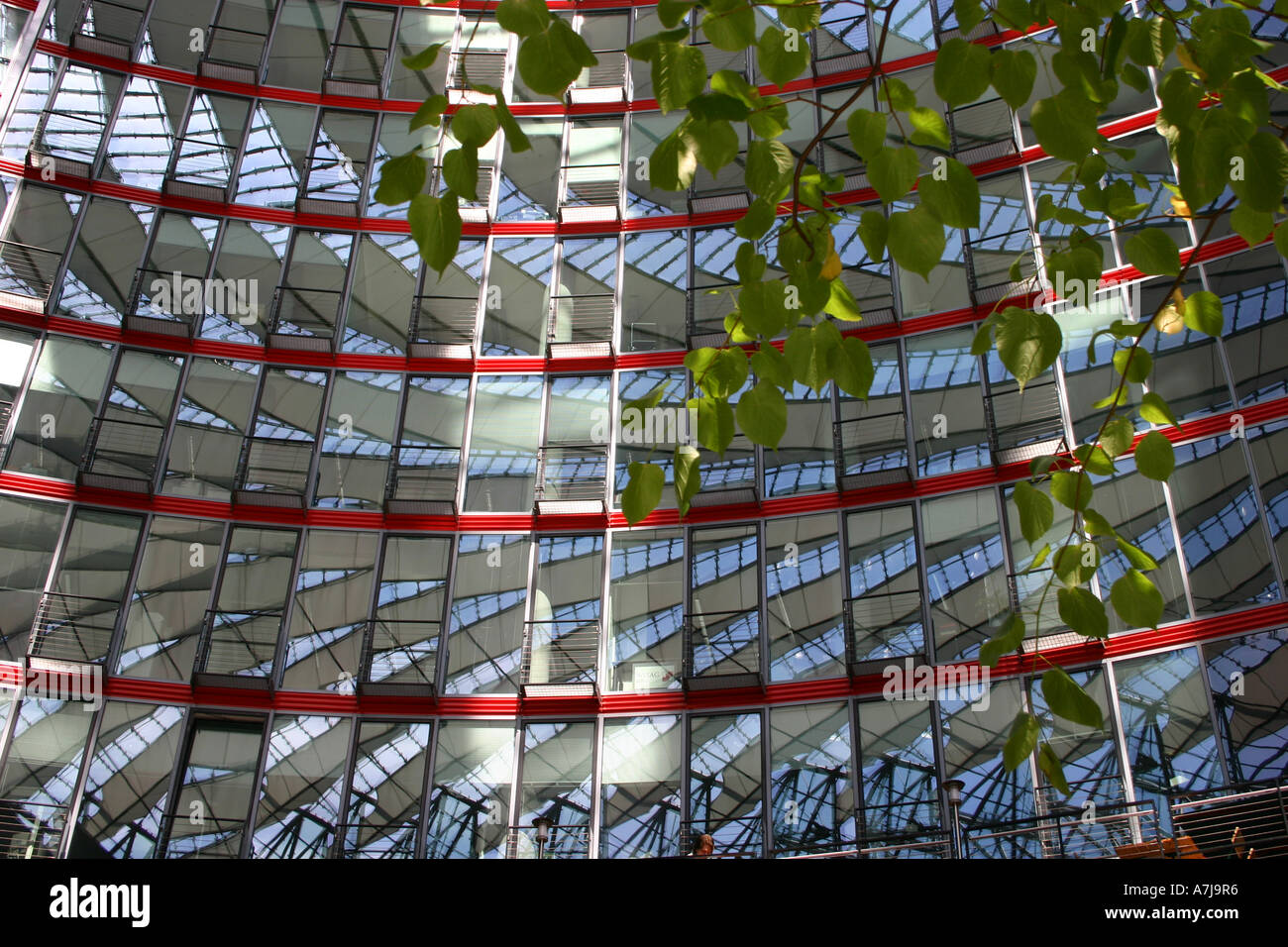 Germany, Berlin, Potsdammer Platz, Leaves & Windows Stock Photo - Alamy