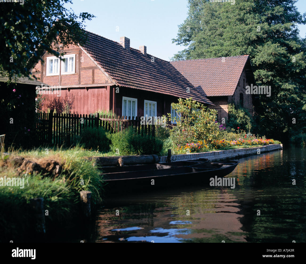 Spreewaldlandschaft in Luebbenau, Biosphaerenreservat Spreewald ...