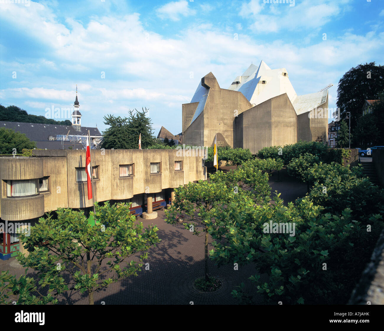 Wallfahrtskirche Neviges in Velbert-Neviges, Bergisches Land, Nordrhein ...