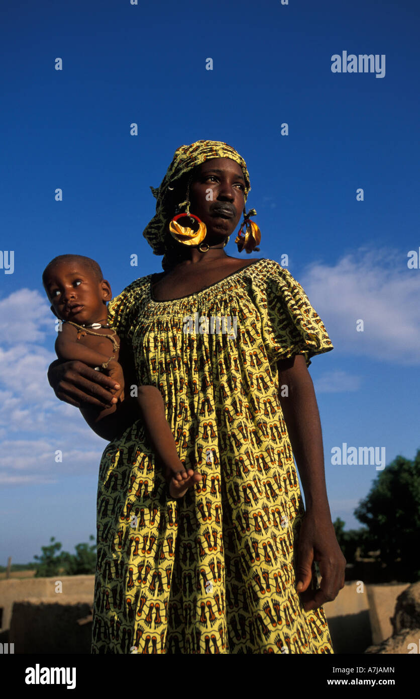 Fulani tribe woman tattoo hi-res stock photography and images - Alamy
