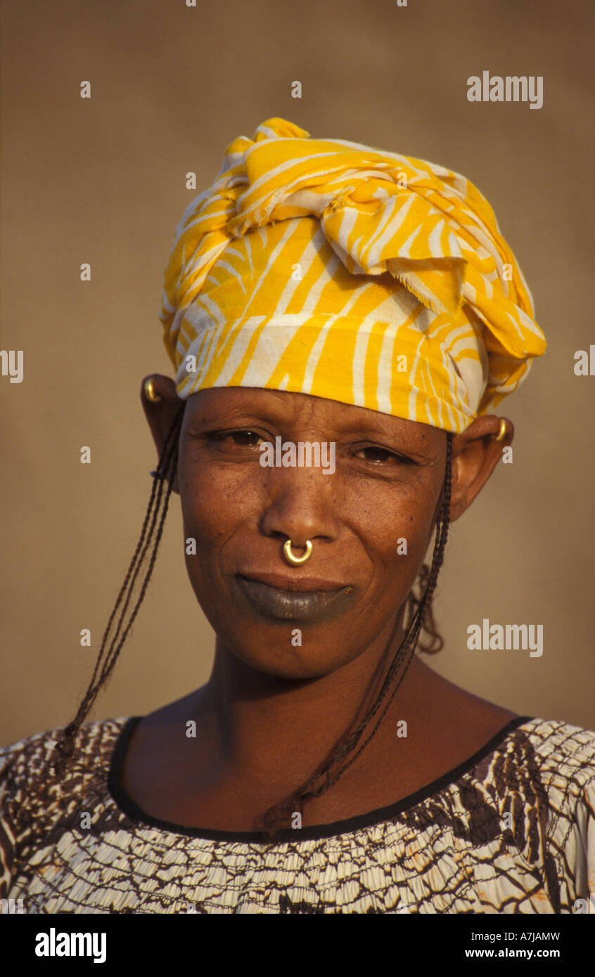 Fulani tribe woman tattoo hi-res stock photography and images - Alamy