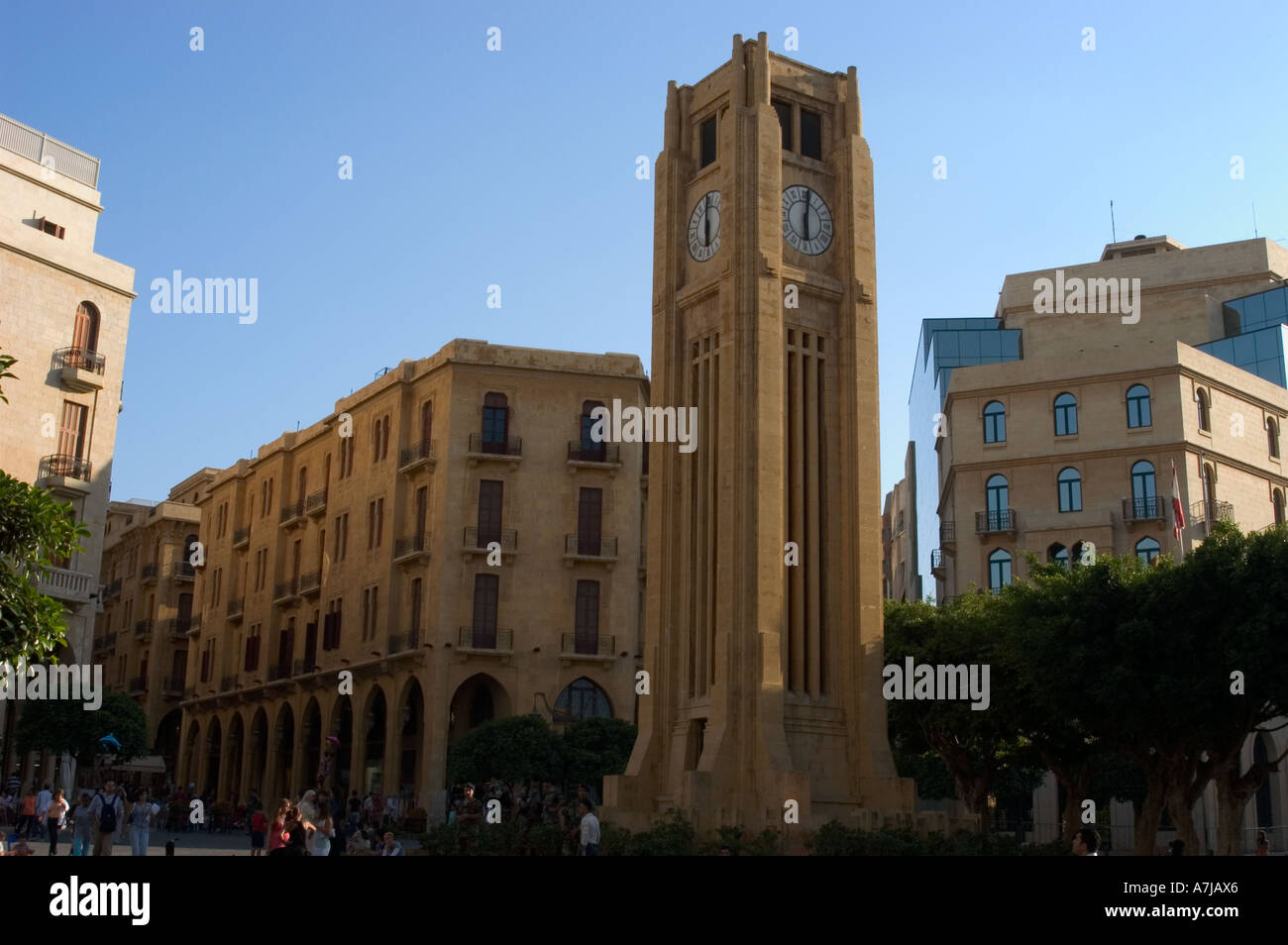 clock tower Place d Etoile Nejmeh Square Downtown Beirut Lebanon Middle ...