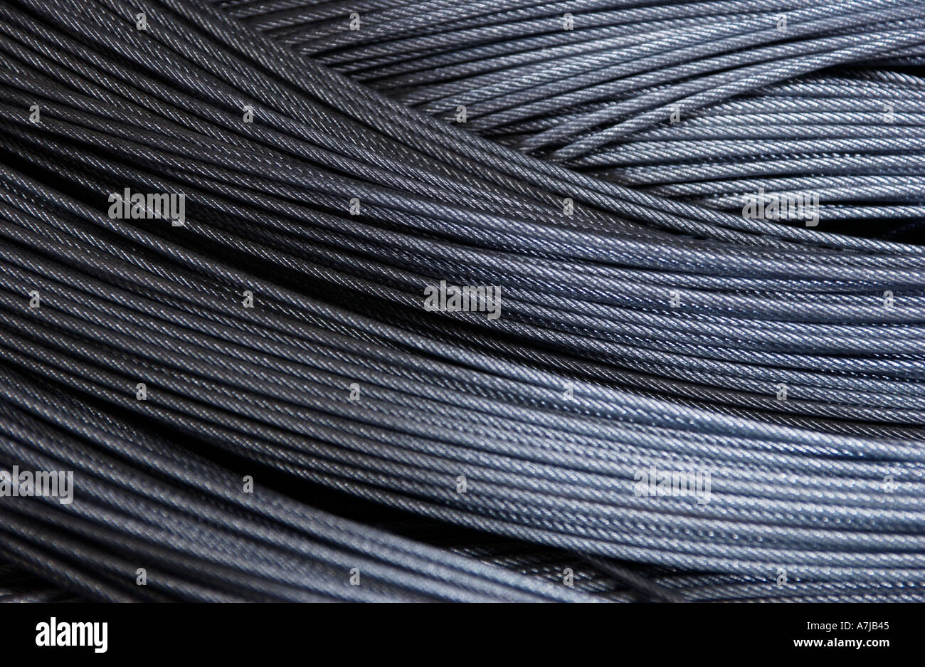 Detail of steel cables Stock Photo - Alamy