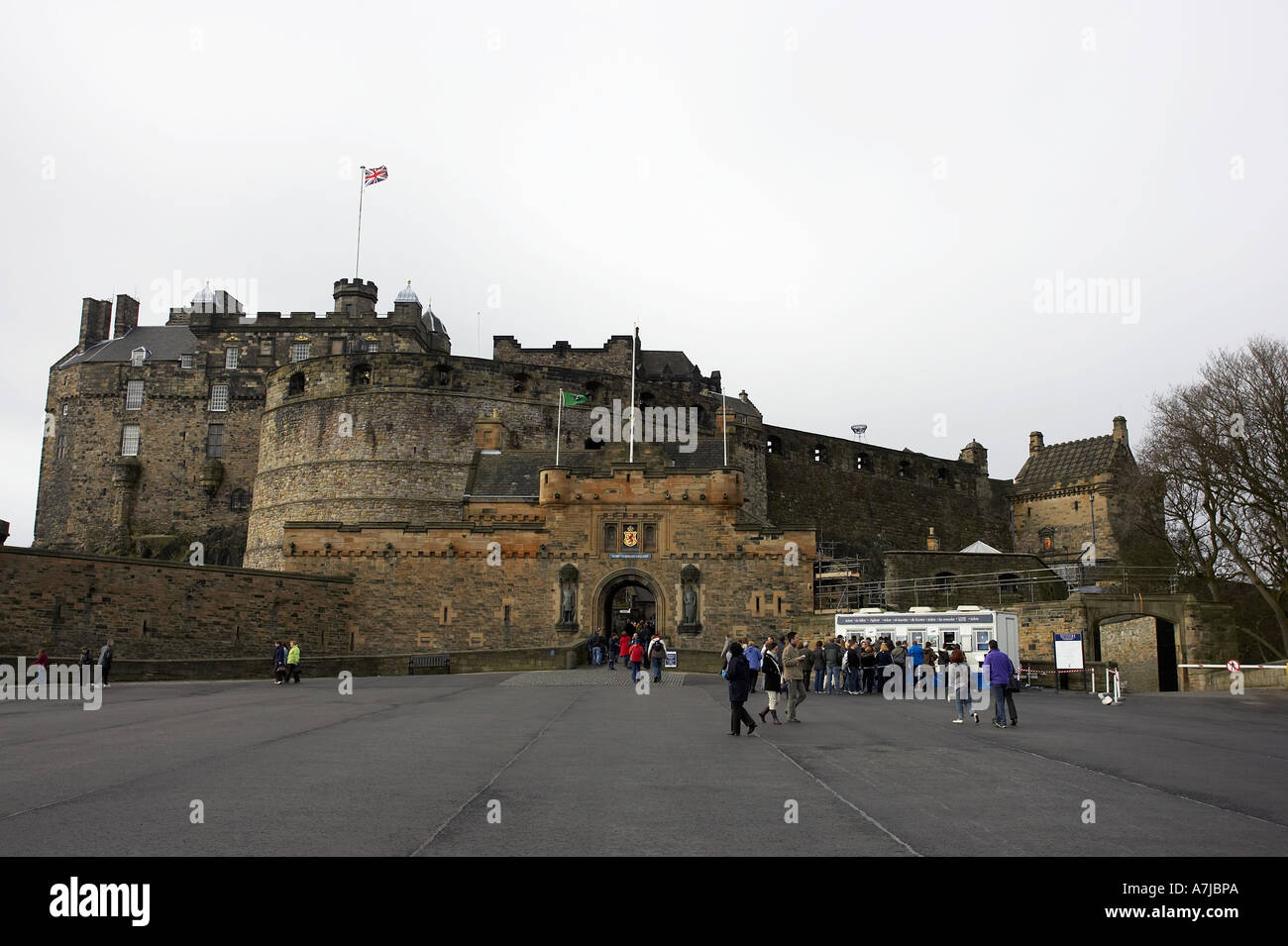 The entrance and ticket booth Edinburgh Castle Edinburgh Scotland UK ...
