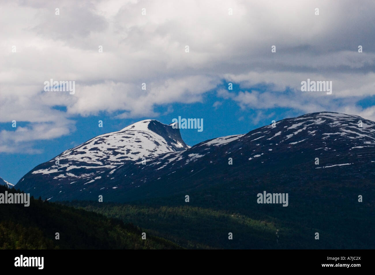 Mountin view in Norway Scandinavia Stock Photo - Alamy