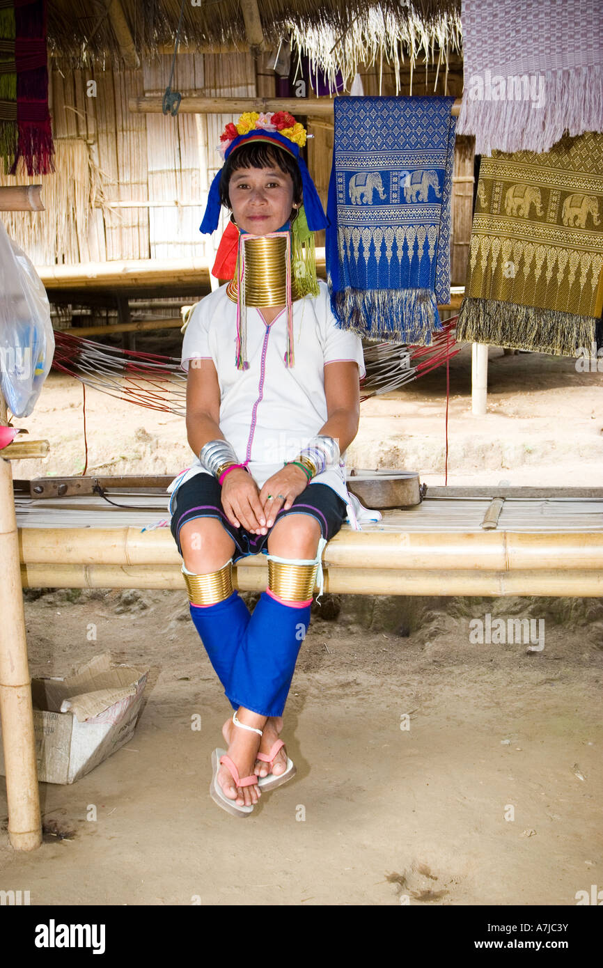 Long neck people in Shang Mai province Thailand Stock Photo - Alamy