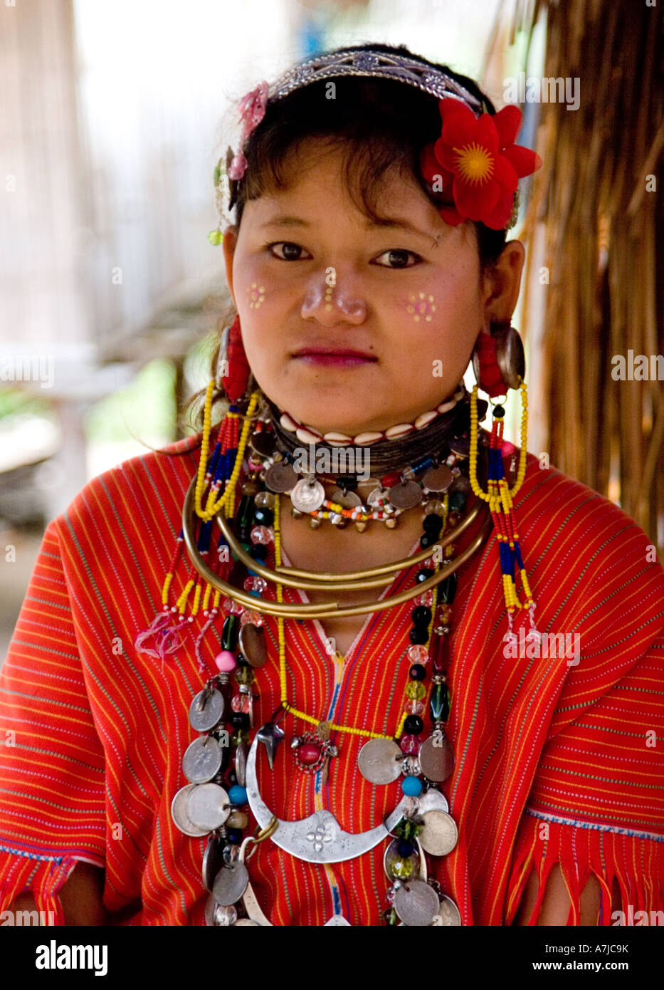 Long neck people in Shang Mai province Thailand Stock Photo - Alamy