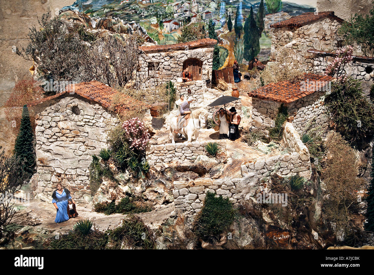 Traditional crib of the france hi-res stock photography and images - Alamy