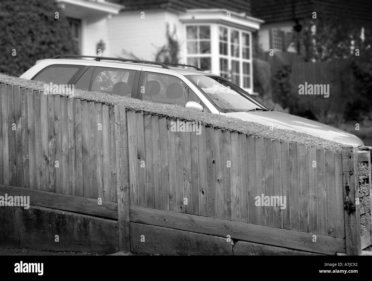 Garden by the way Black and White Stock Photos & Images - Alamy