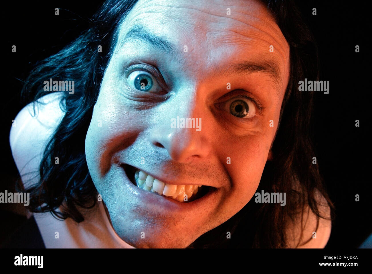 Wide eyed frantic hi-res stock photography and images - Alamy