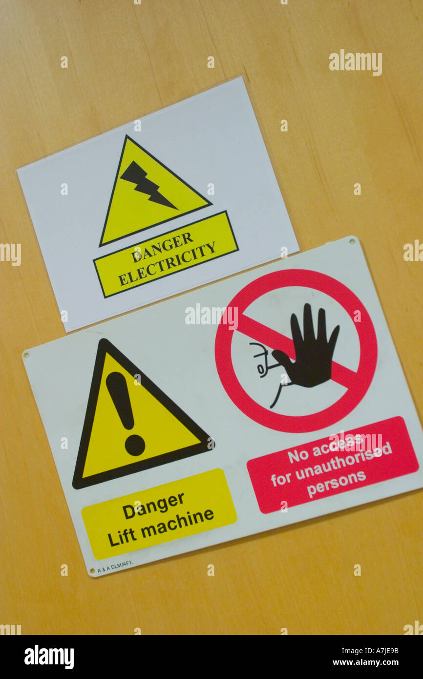 Signs danger hi-res stock photography and images - Alamy