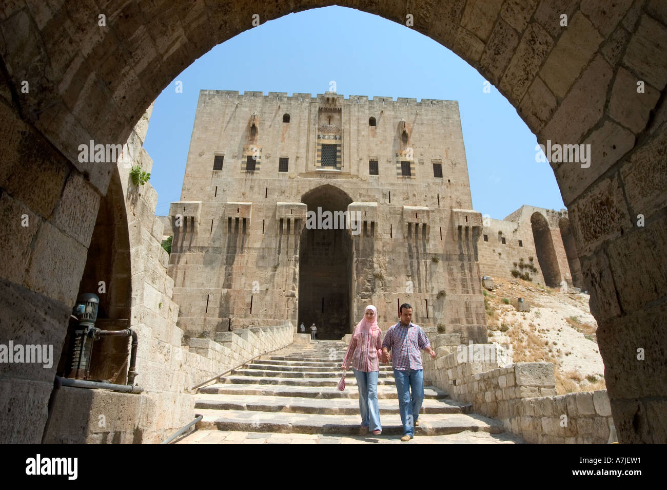 Mosque of Abraham The Citadel Aleppo Haleb Syria Middle East Stock ...