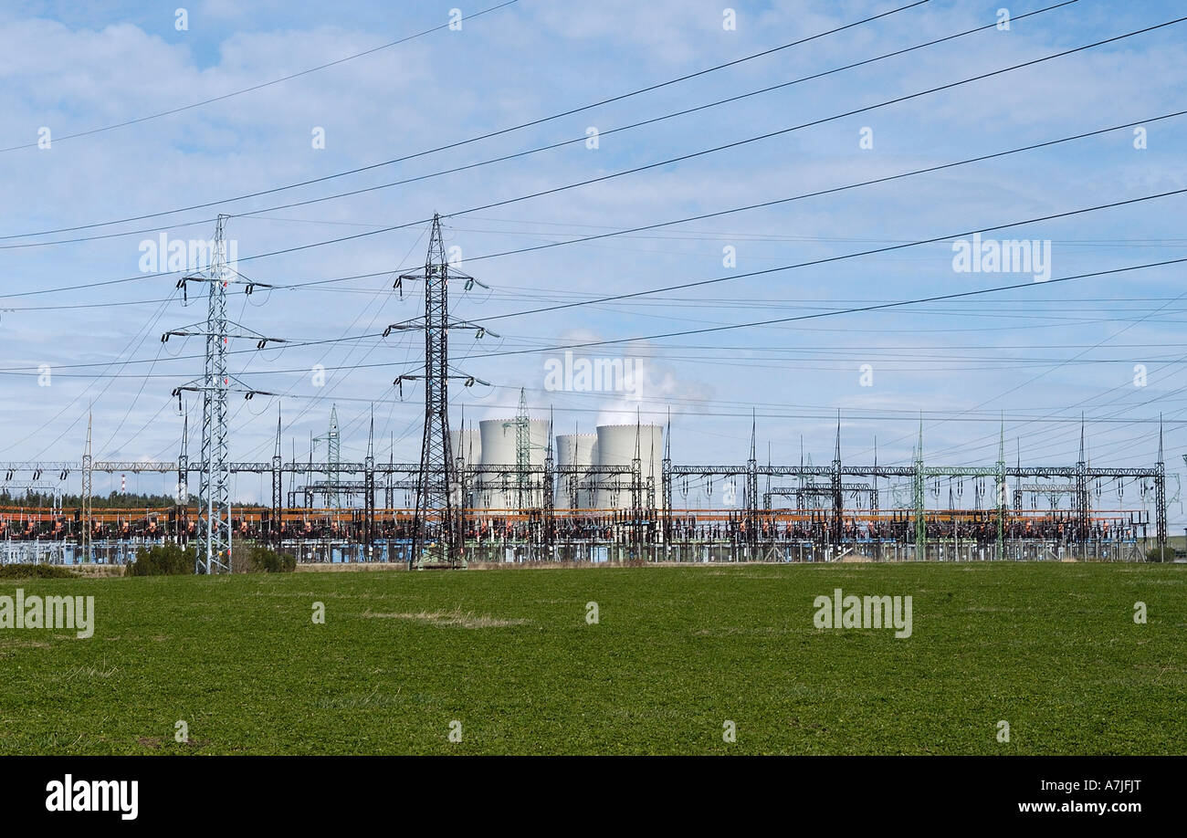 Temelin Nuclear Power Plant Czech Republic Stock Photo - Alamy