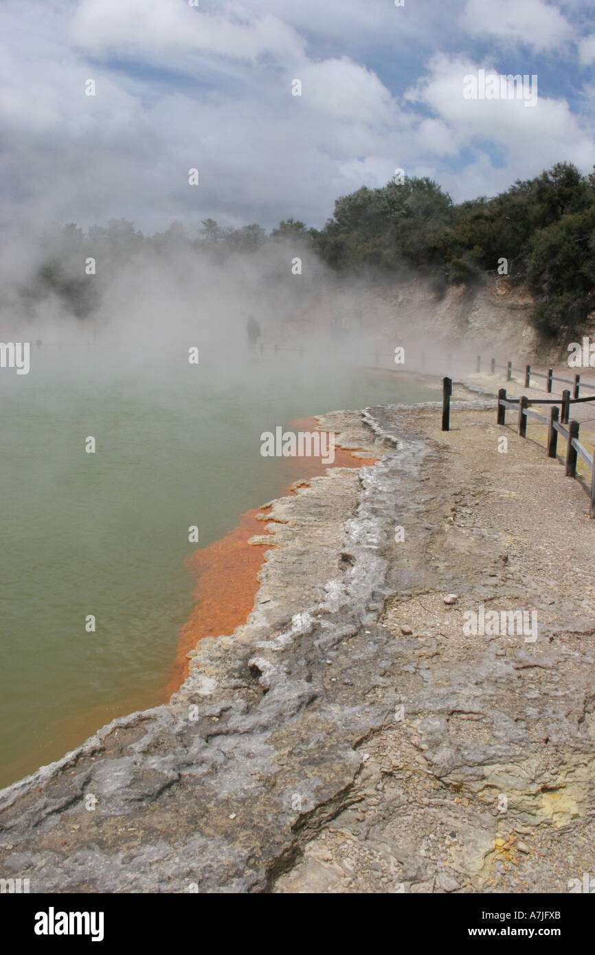 Champagne Pool, Waiotapu Thermal Wonderland Stock Photo - Alamy