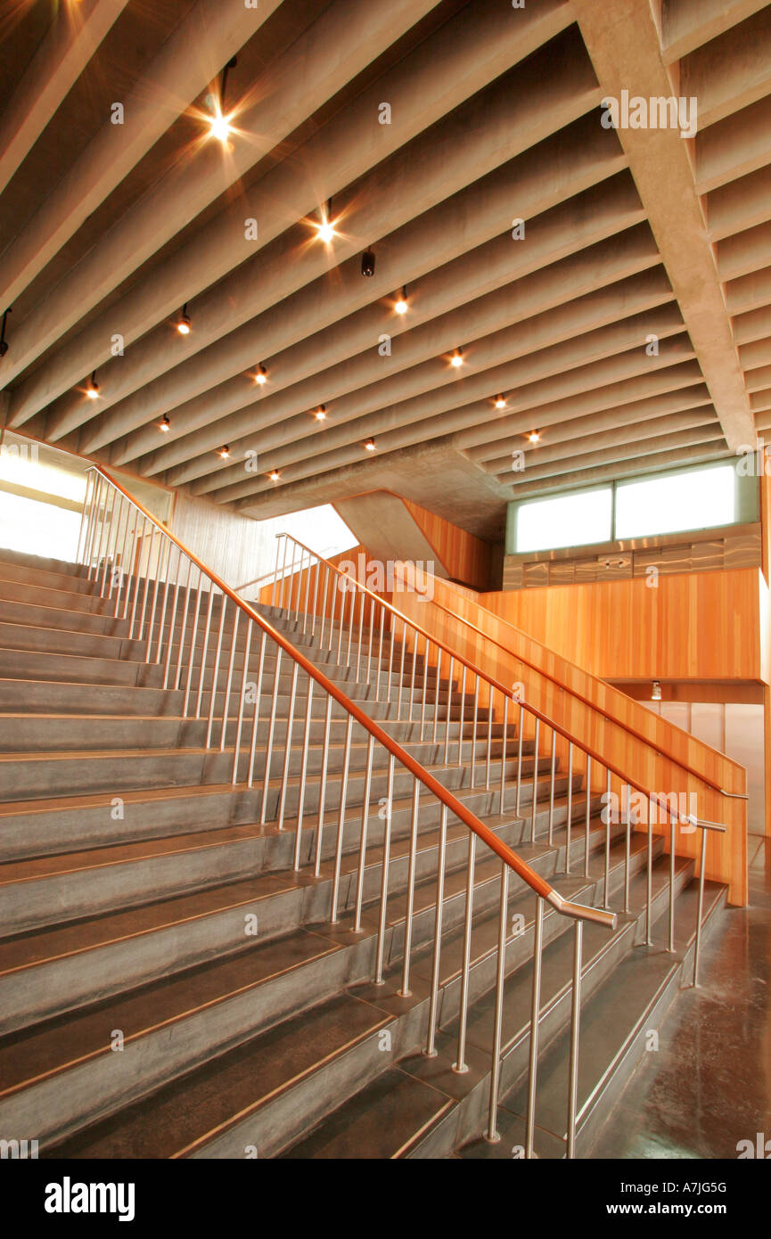 Modern lobby with stairs hi-res stock photography and images - Alamy