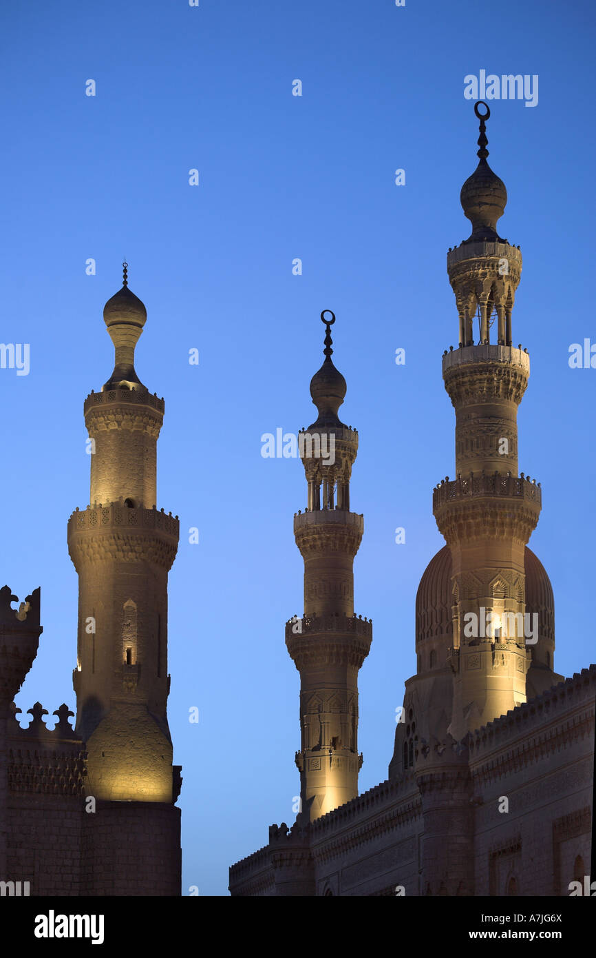 Mosque, Cairo. Minarets Stock Photo - Alamy