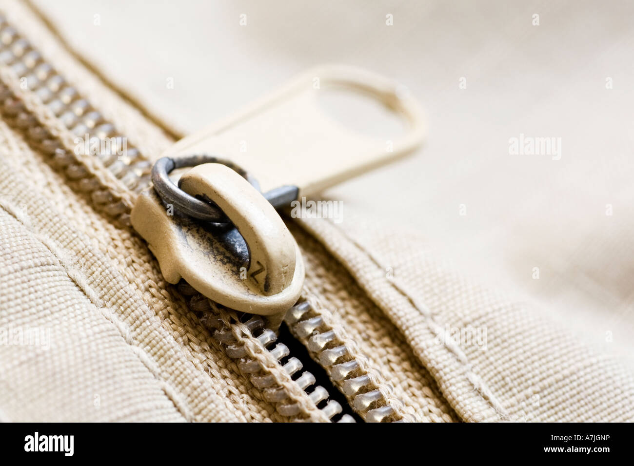 Light brown Zipper Stock Photo - Alamy