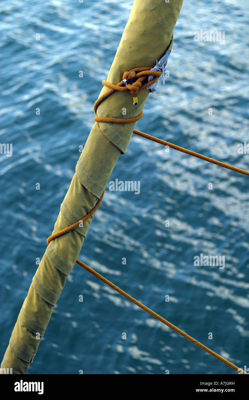 Curled around mast hi-res stock photography and images - Alamy