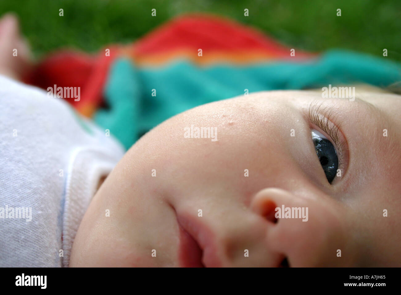 face of newborn baby Stock Photo - Alamy