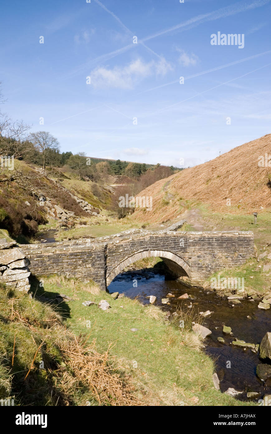 The Old Packhorse Bridge over the3 Goyt Stock Photo - Alamy