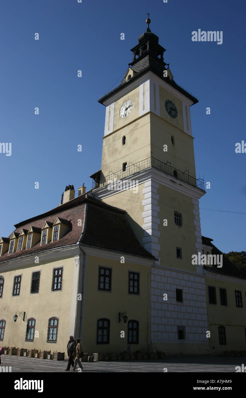 The Council House and Trumpeter s Tower in Brasov Stock Photo - Alamy