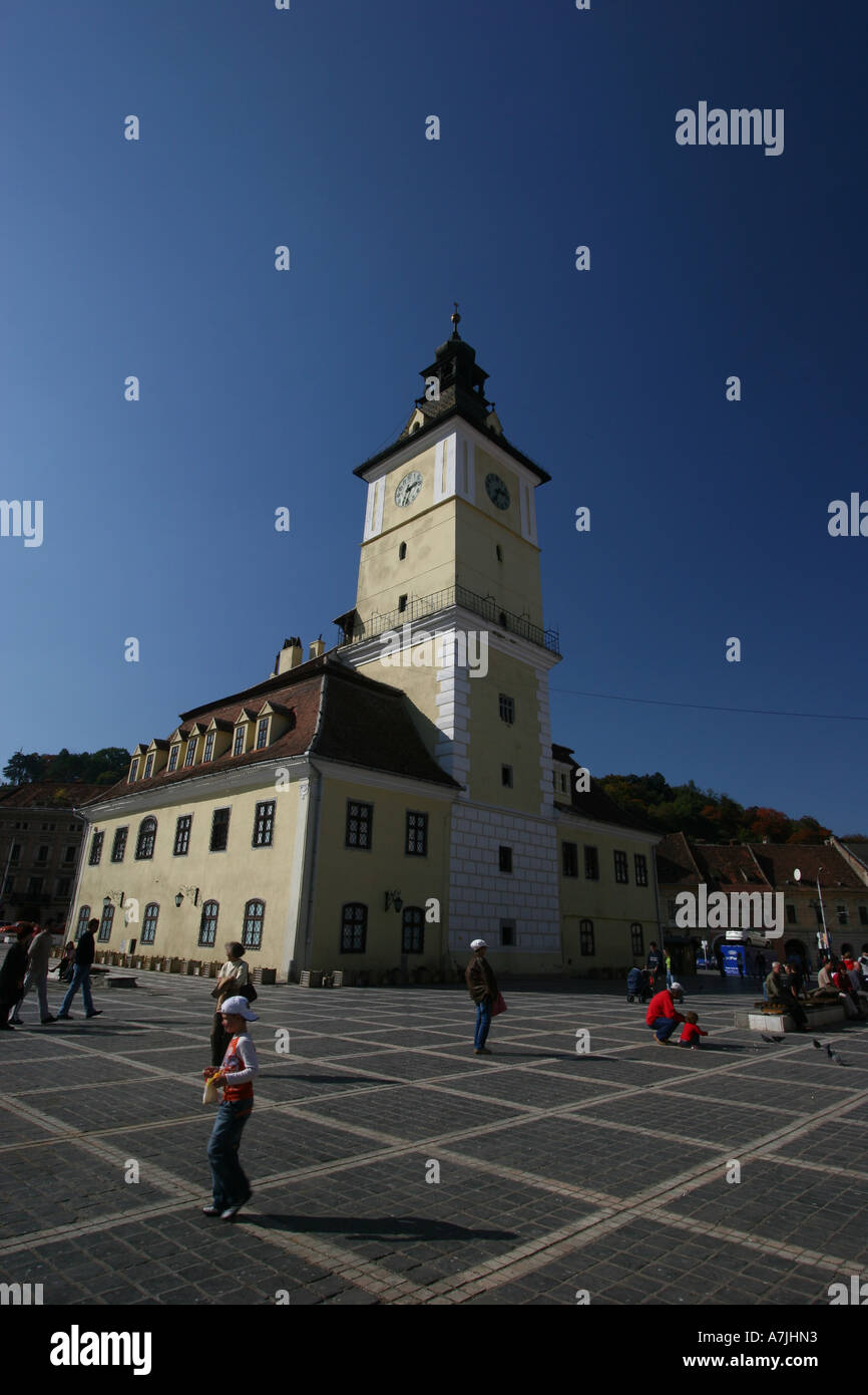 The Council House and Trumpeter s Tower in Brasov Stock Photo - Alamy
