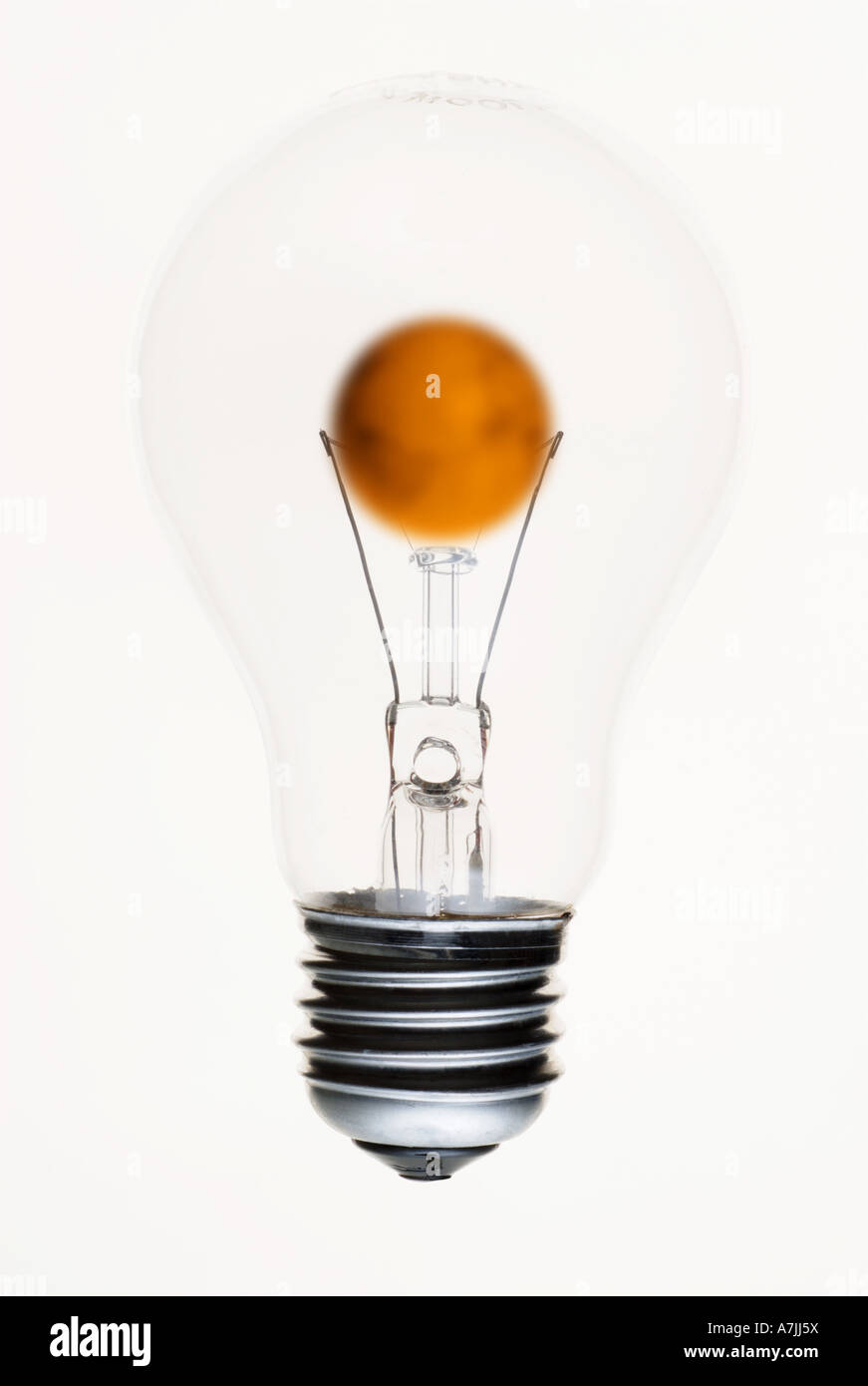 Mars in light-bulb Stock Photo - Alamy