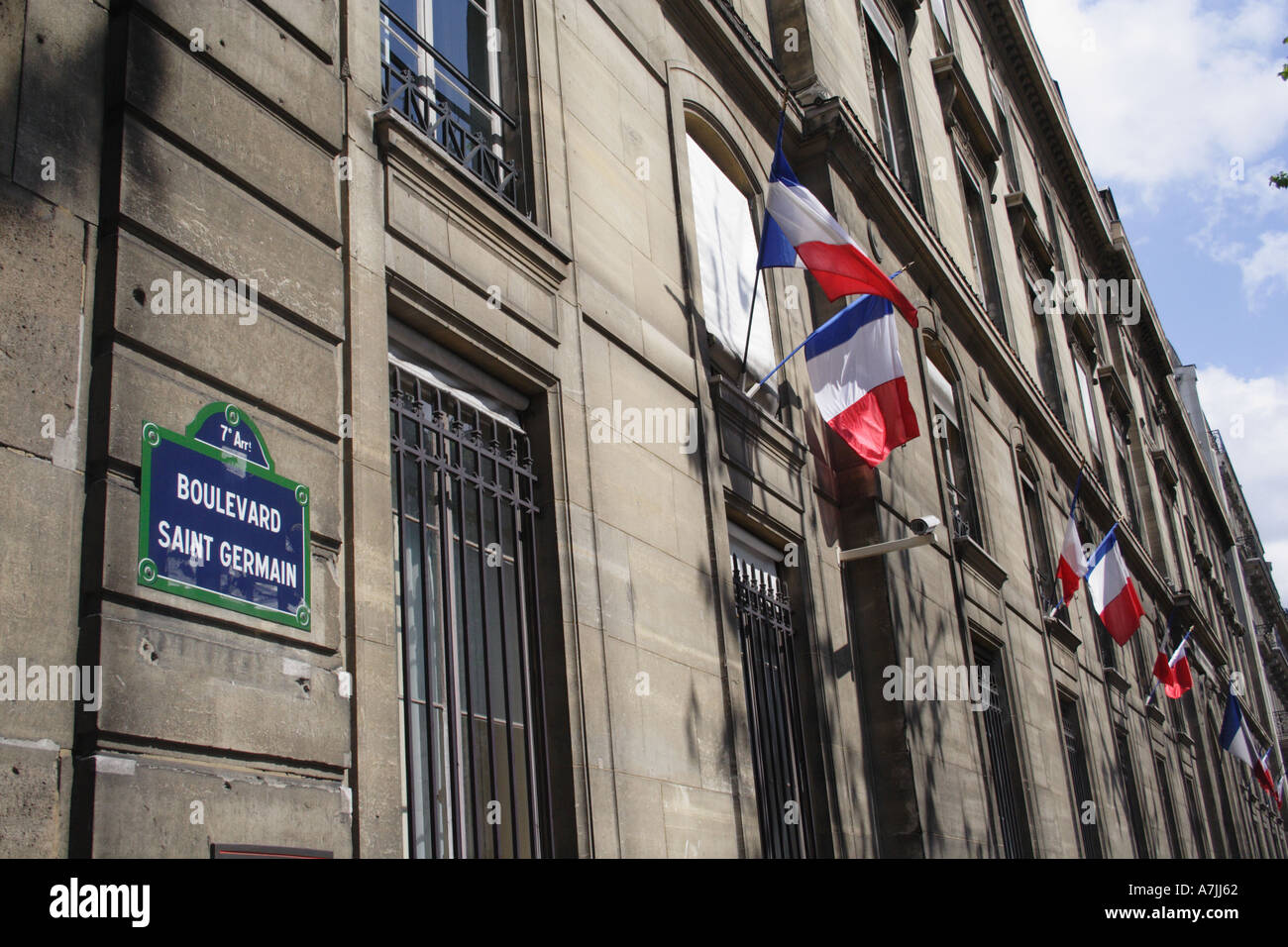 Boulevard Saint Germain sign Paris France Stock Photo - Alamy