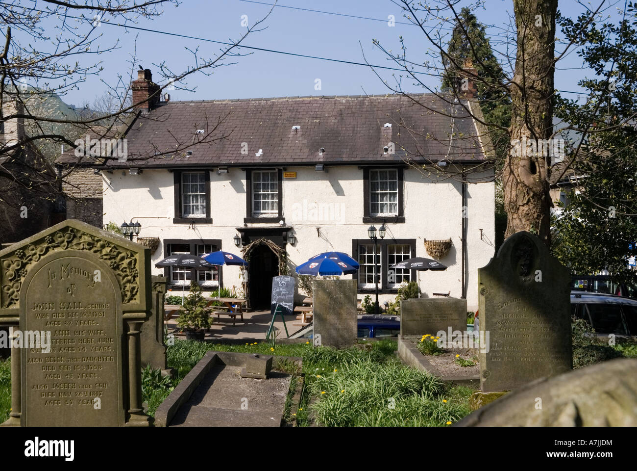 The George Hotel, Castleton Stock Photo - Alamy
