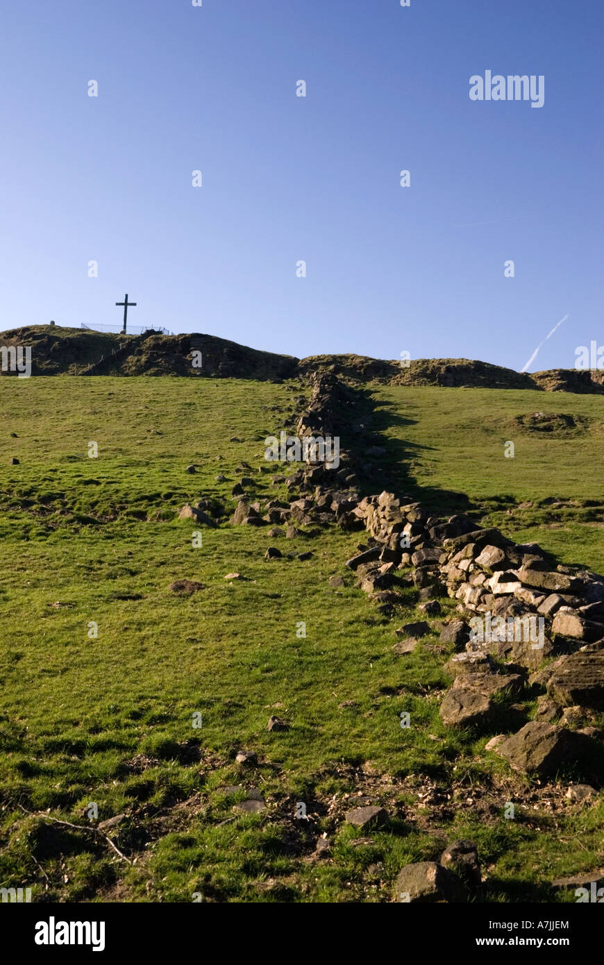 Corbar Cross near Buxton Stock Photo - Alamy
