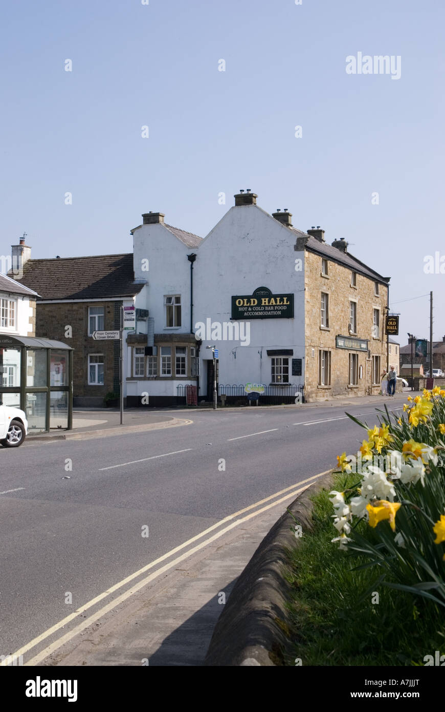 The Old Hall in Hope Stock Photo - Alamy