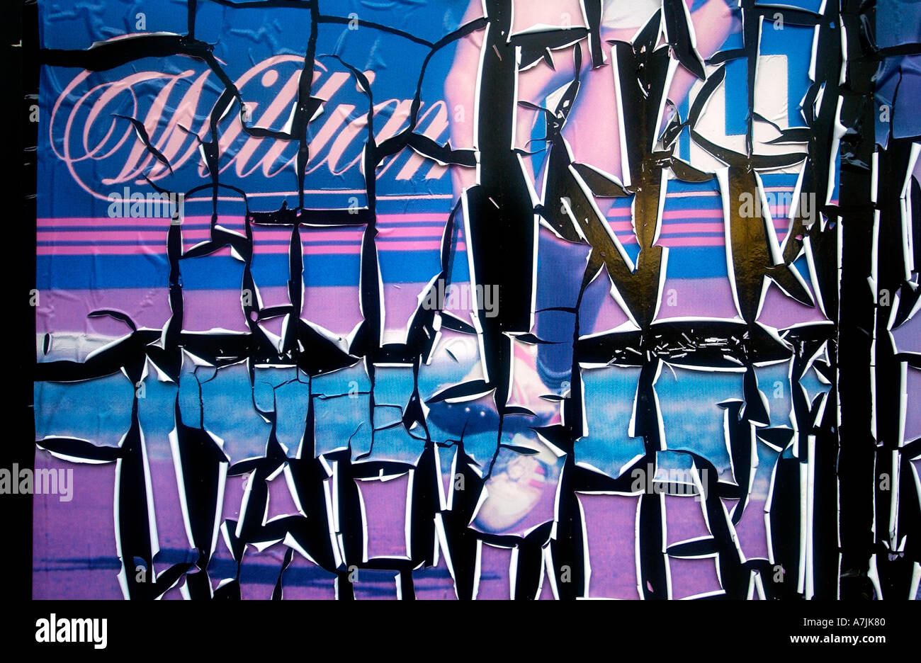 Sun faded display in window of William Hill betting shop Stock Photo ...