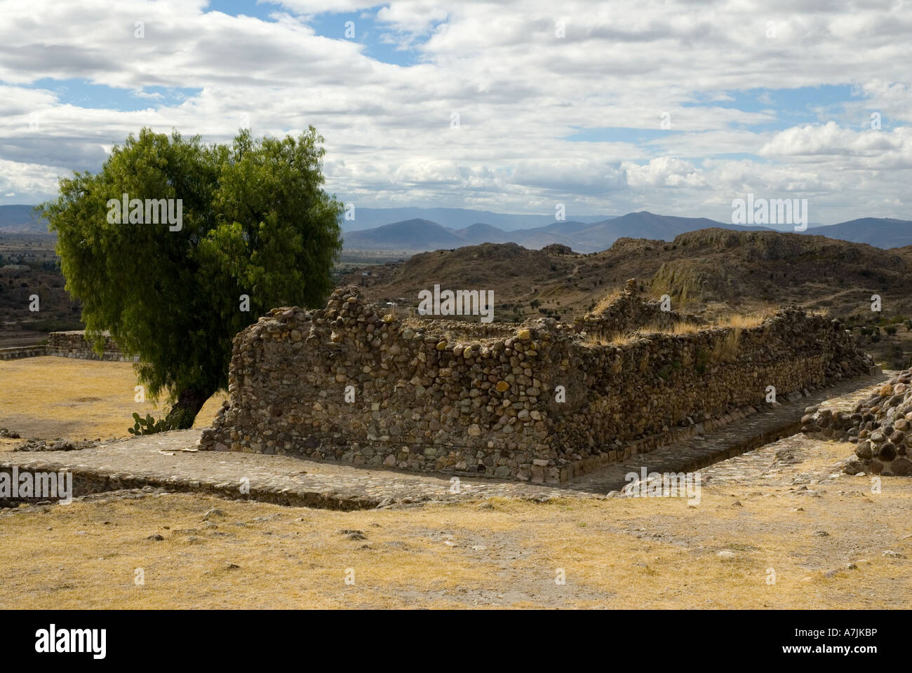 Yagul archeological site - Oaxaca - Mexico Stock Photo - Alamy