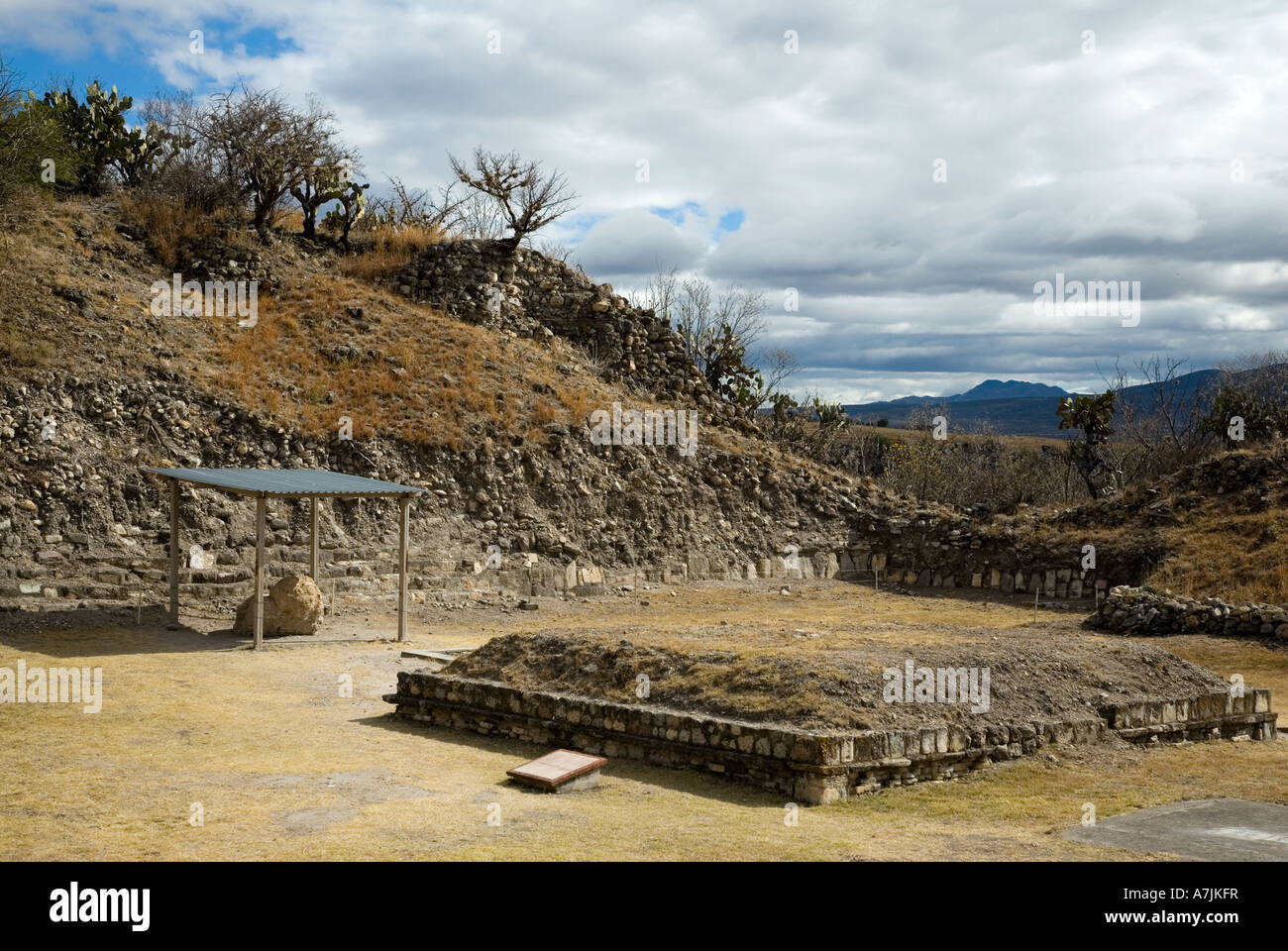 Yagul archeological site - Oaxaca - Mexico Stock Photo - Alamy
