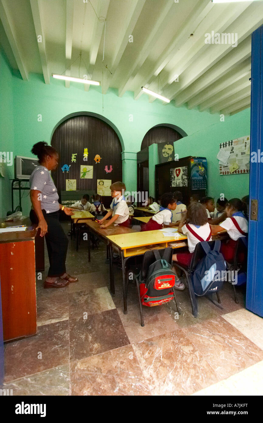 Lesson in a school, Havana, Cuba Stock Photo - Alamy