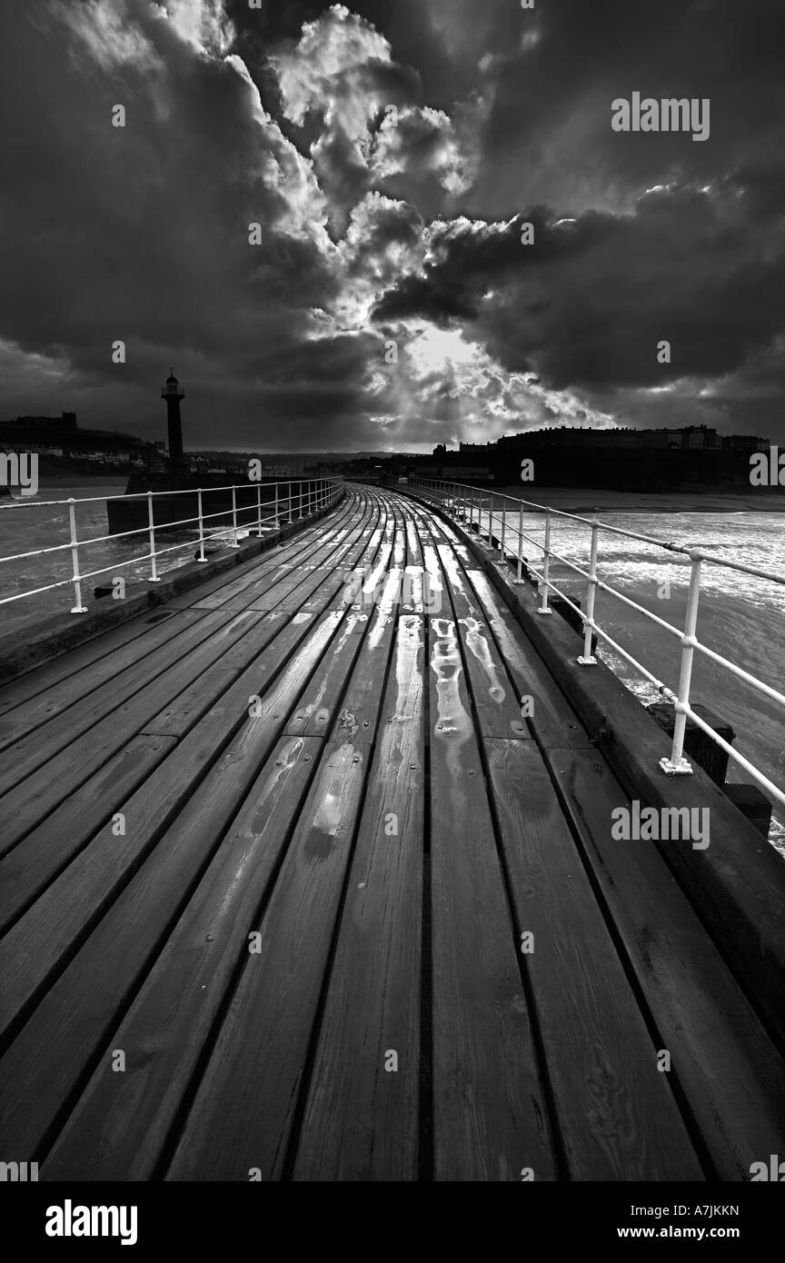 Whitby west Black and White Stock Photos & Images - Alamy