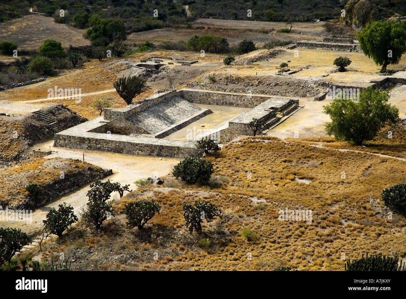 Yagul archeological ruins - Oaxaca - Mexico Stock Photo - Alamy