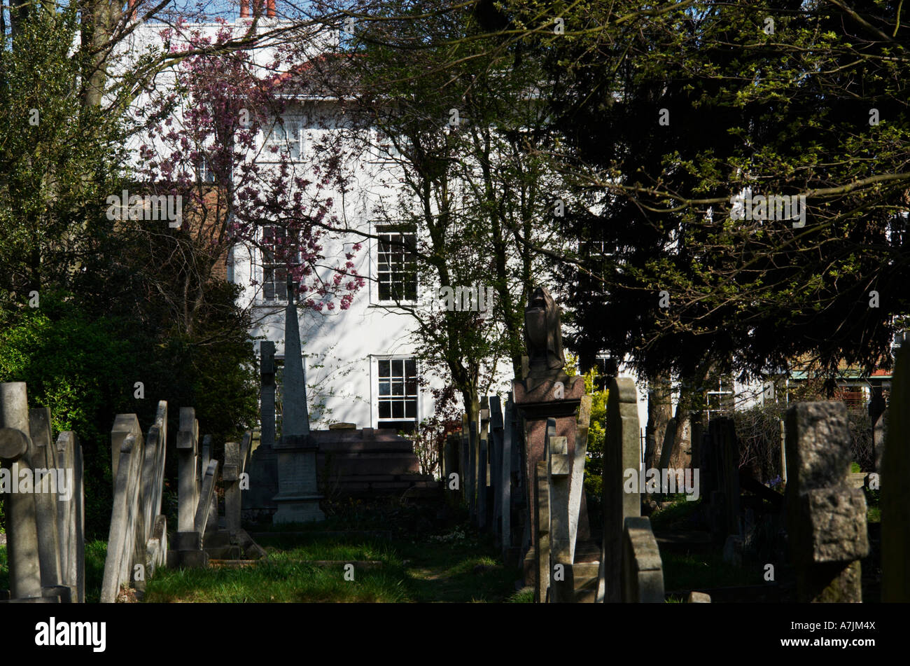 St John at Hampstead graveyard London England Stock Photo - Alamy