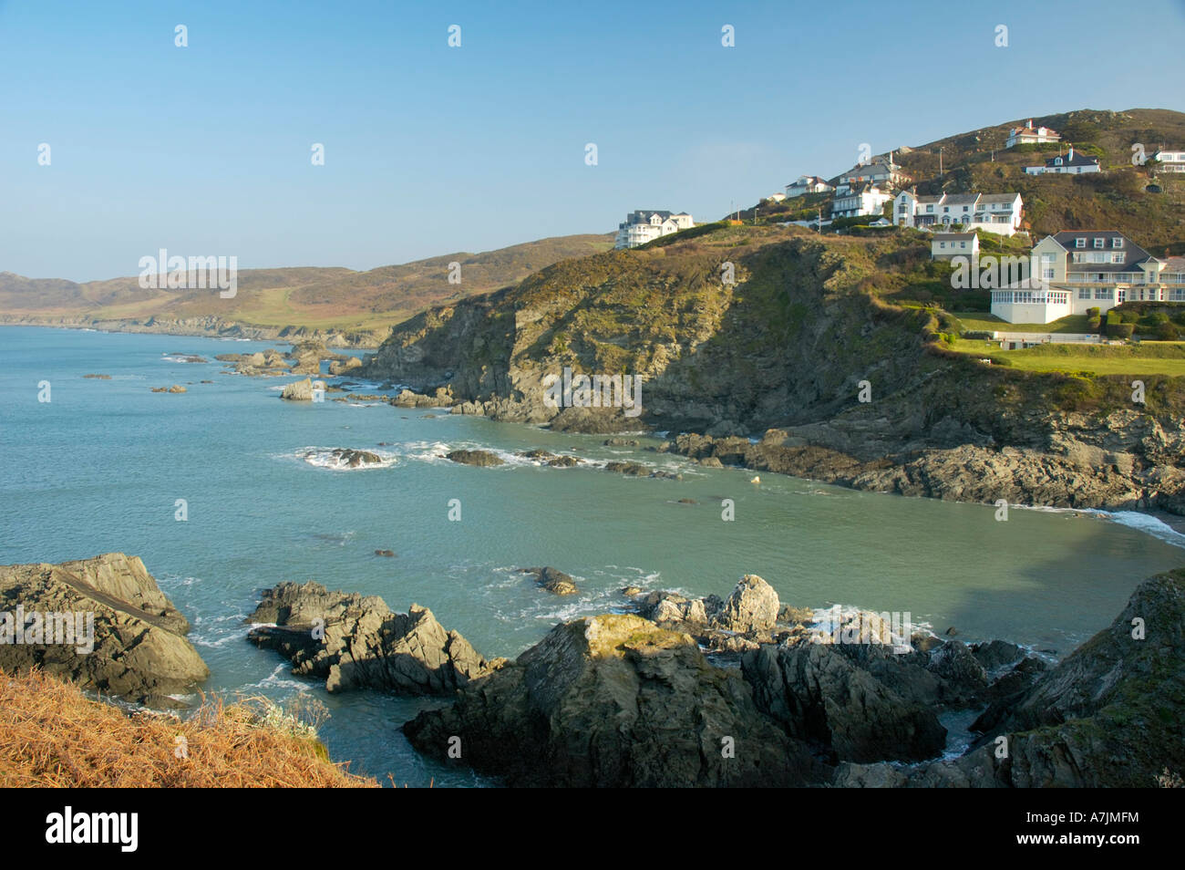 Barricane Beach Mort Point North Devon Stock Photo - Alamy
