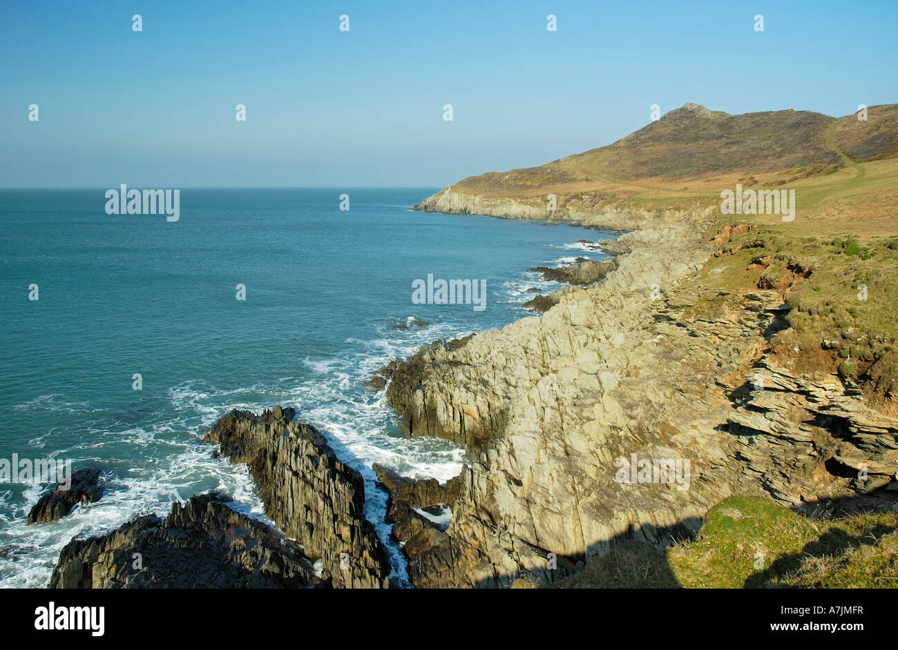 Mort Point North Devon Stock Photo - Alamy