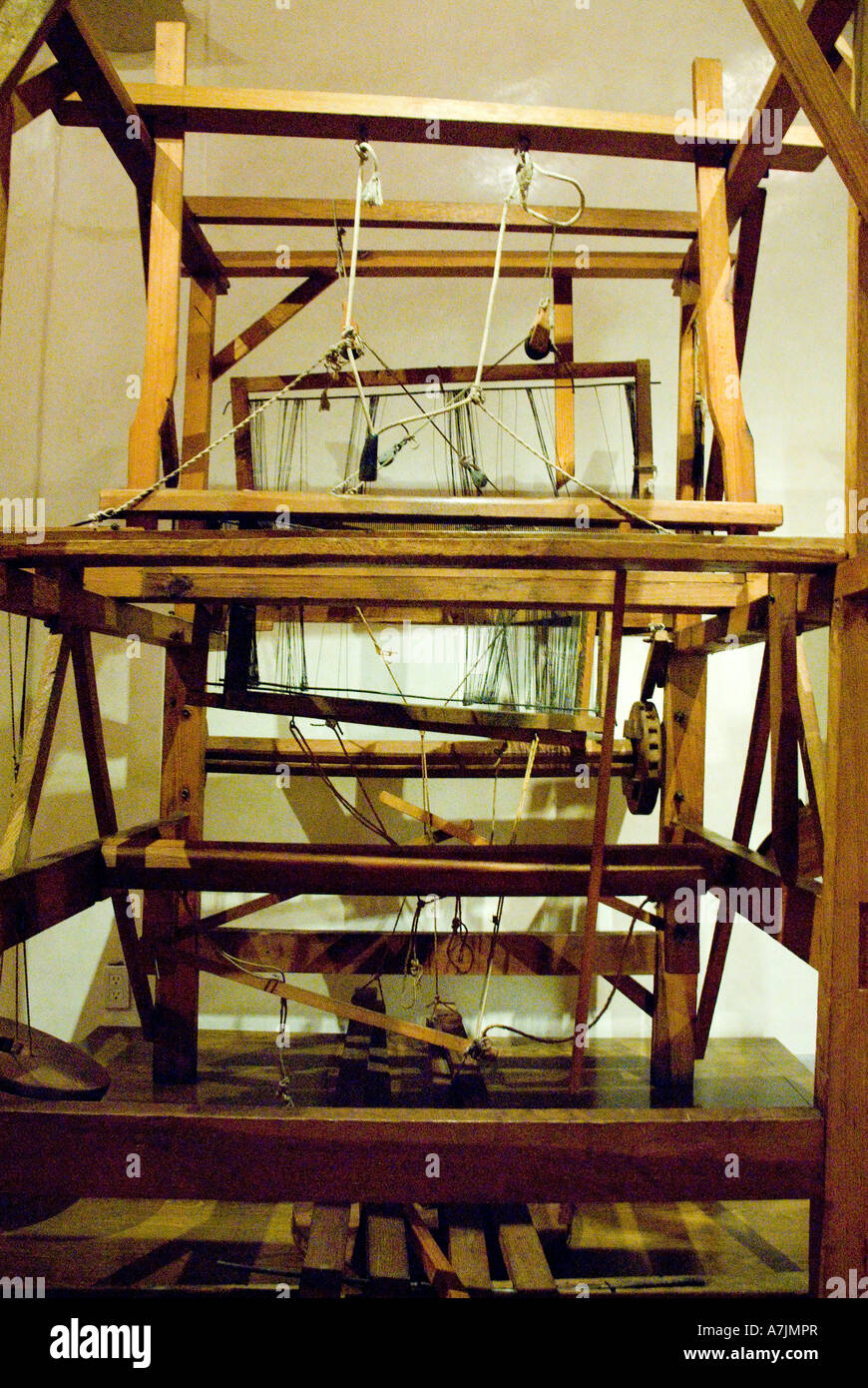 Old Treadle loom Stock Photo - Alamy