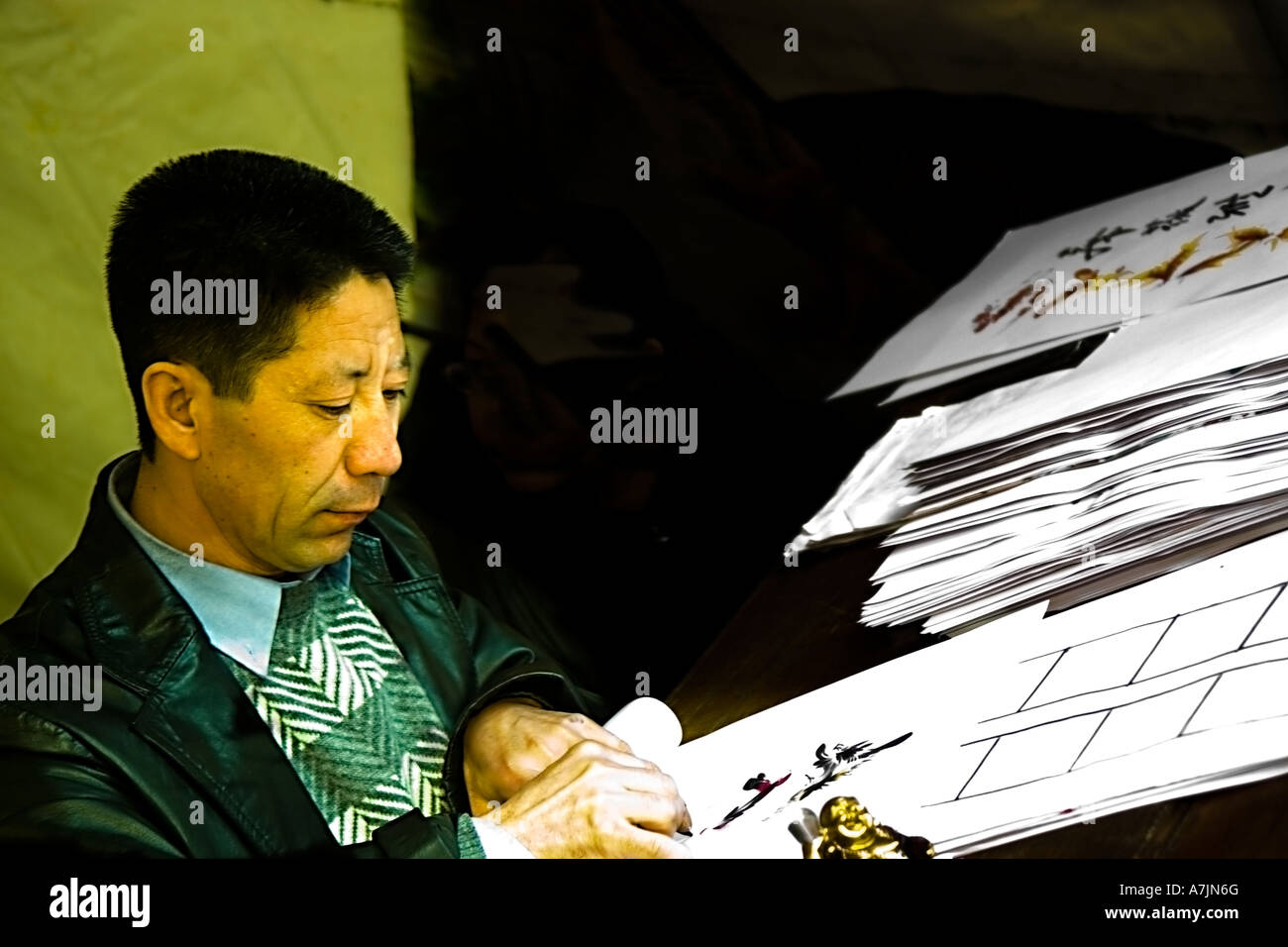 Chinese street artist hi-res stock photography and images - Alamy